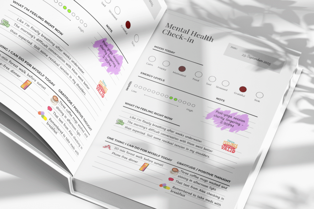 Printable Mental Health Planner Insert | Daily Mood